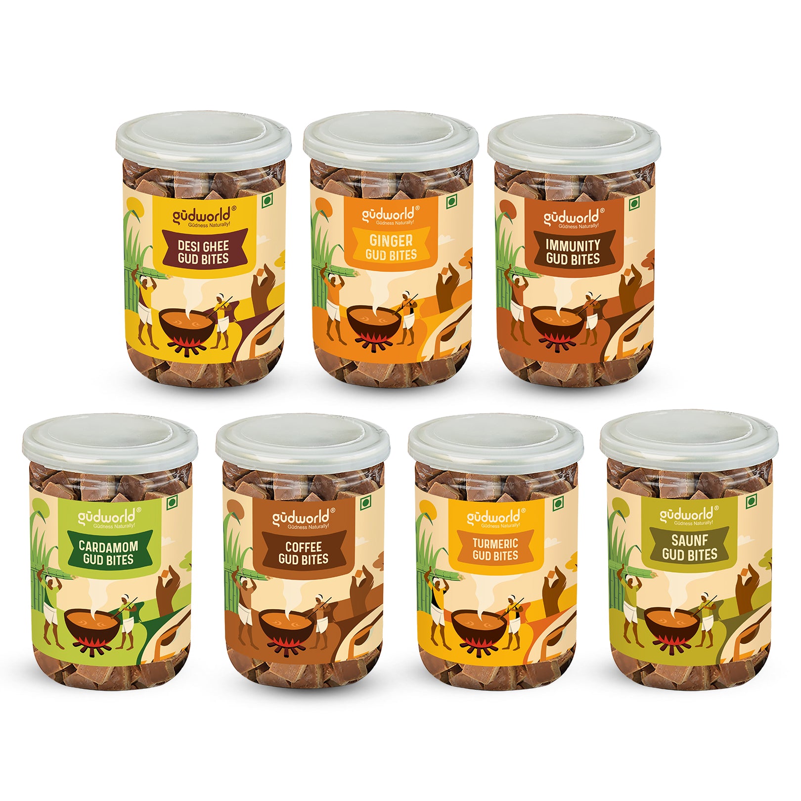 Buy-it-All Flavoured Gud Bites (7 variants: 300g Each) – gudworld