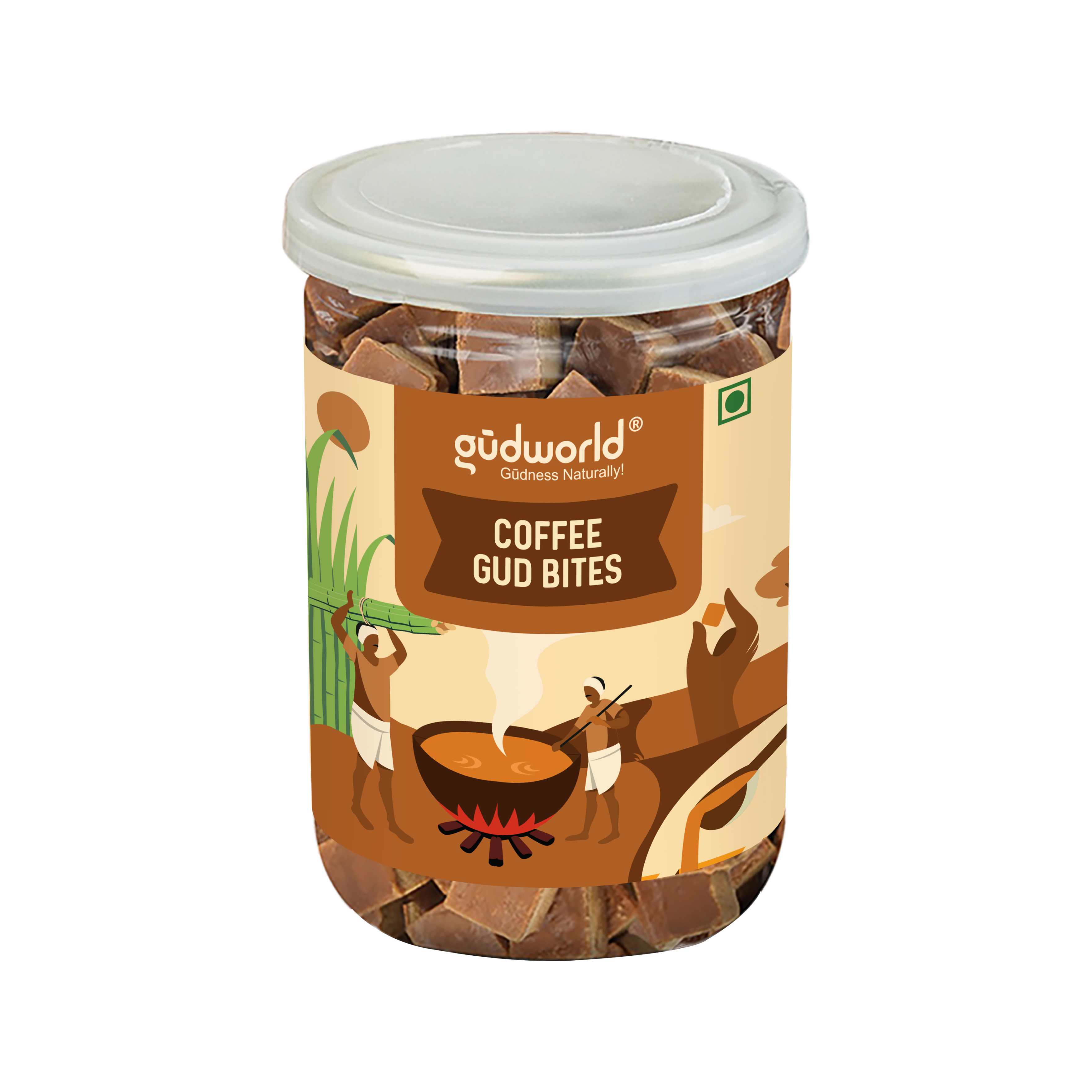 Coffee Gud Bites 300g l Jaggery Cubes infused with real Coffee – gudworld