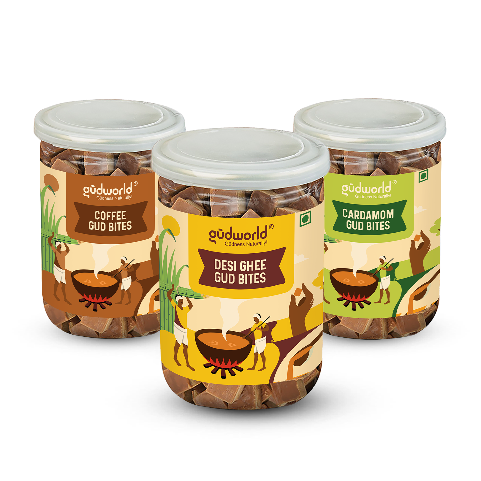 Ultimate Gourmet Combo I Desi Ghee, Cardamom, and Coffee Gud Bites (30 ...